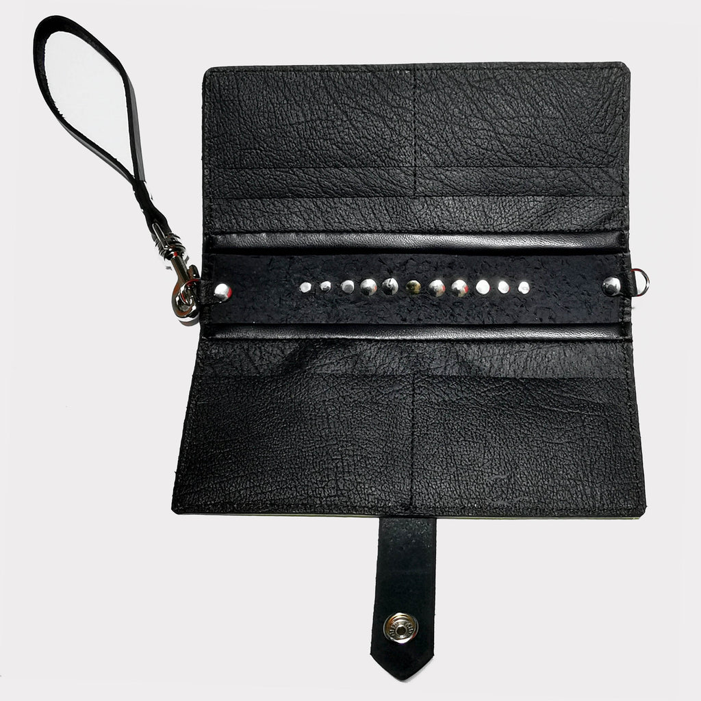 Spiky Spiky leather cell phone wallet / clutch – Horace & Jasper